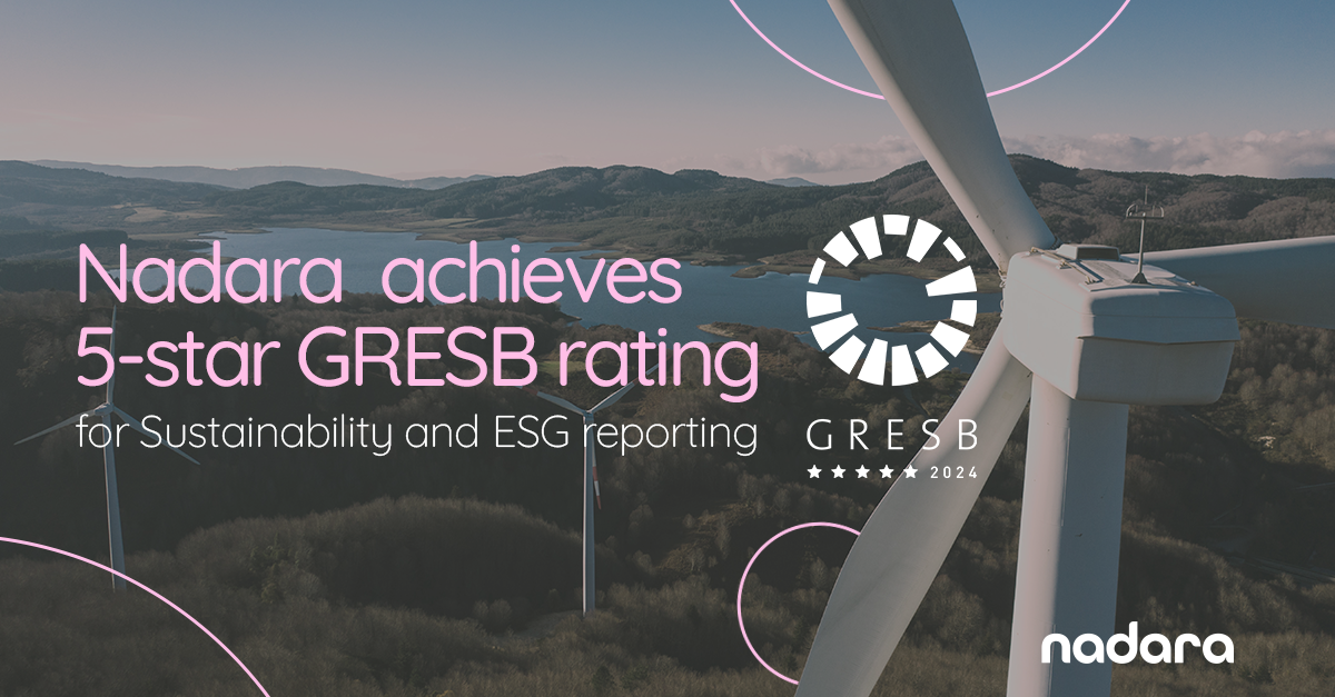 Nadara achieves 5-star GRESB rating for sustainability reporting - Nadara
